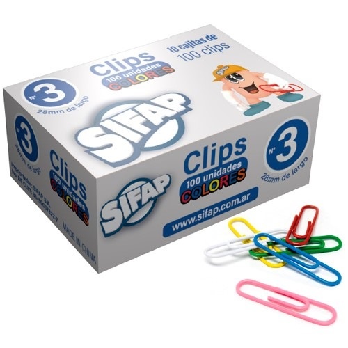 Clips Sifap Nº3 x 100 unidades – Copiscoop
